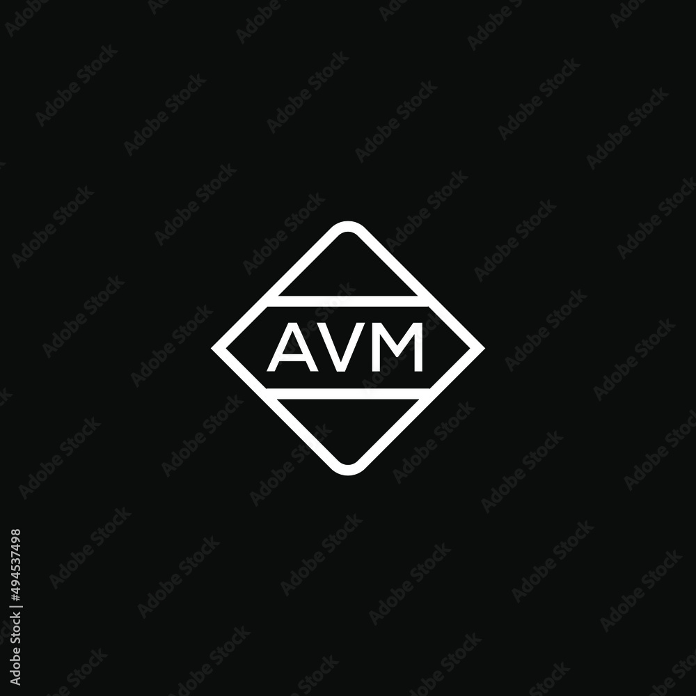 Vecteur Stock AVM letter design for logo and icon.AVM monogram logo ...