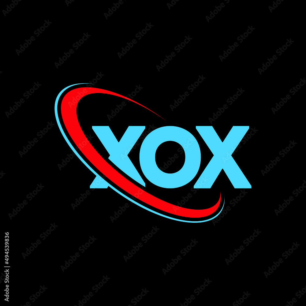 XOX logo. XOX letter. XOX letter logo design. Initials XOX logo linked ...