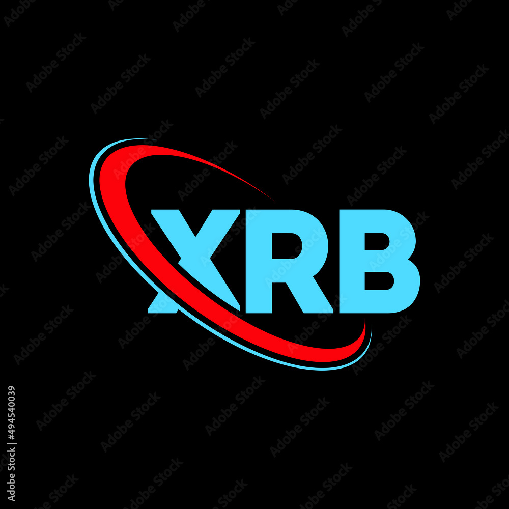 XRB logo. XRB letter. XRB letter logo design. Initials XRB logo linked ...