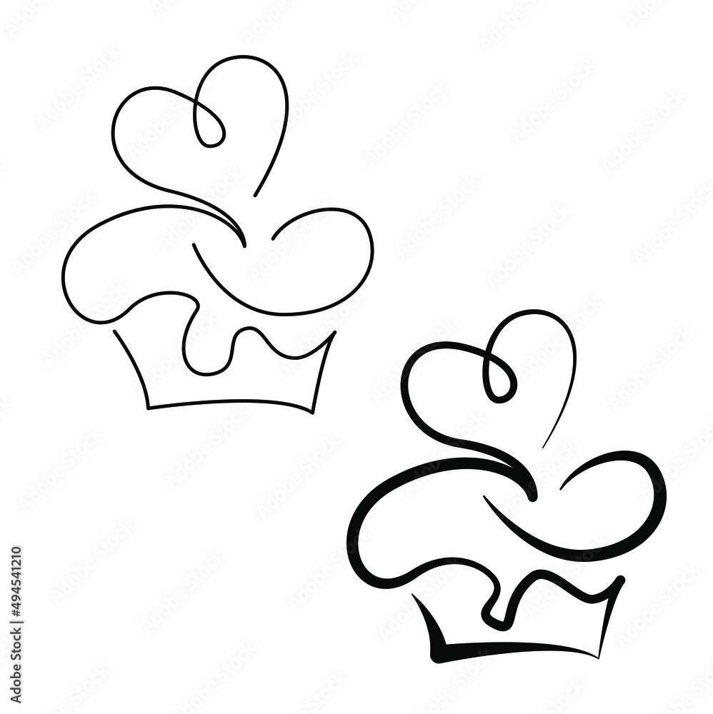 Cake in an interesting style. A simple vector illustration suitable for ...