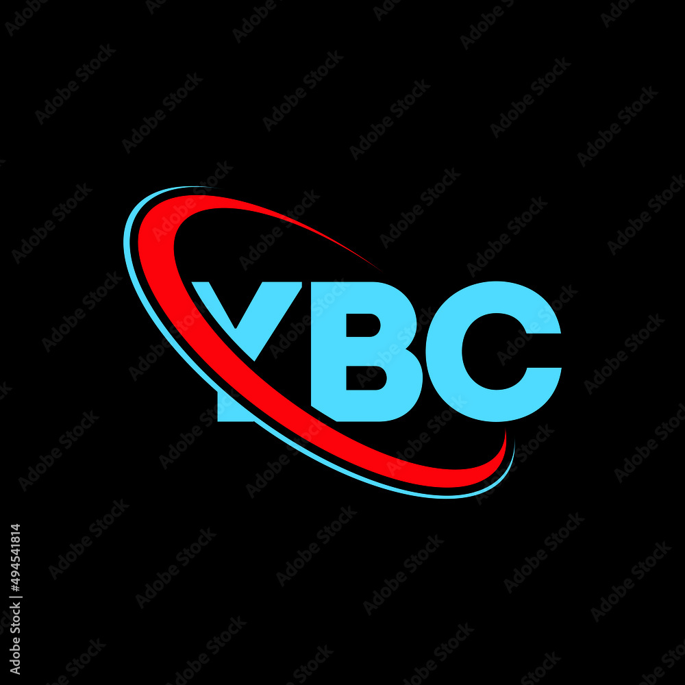 YBC logo. YBC letter. YBC letter logo design. Intitials YBC logo linked ...