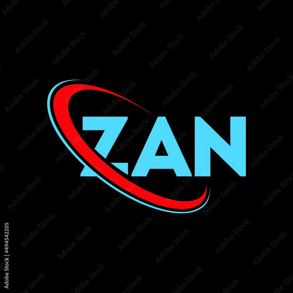 Vetor de ZAN logo. ZAN letter. ZAN letter logo design. Intitials ZAN ... Vetor de ZAN logo. ZAN letter. ZAN letter logo design. Intitials ZAN ...