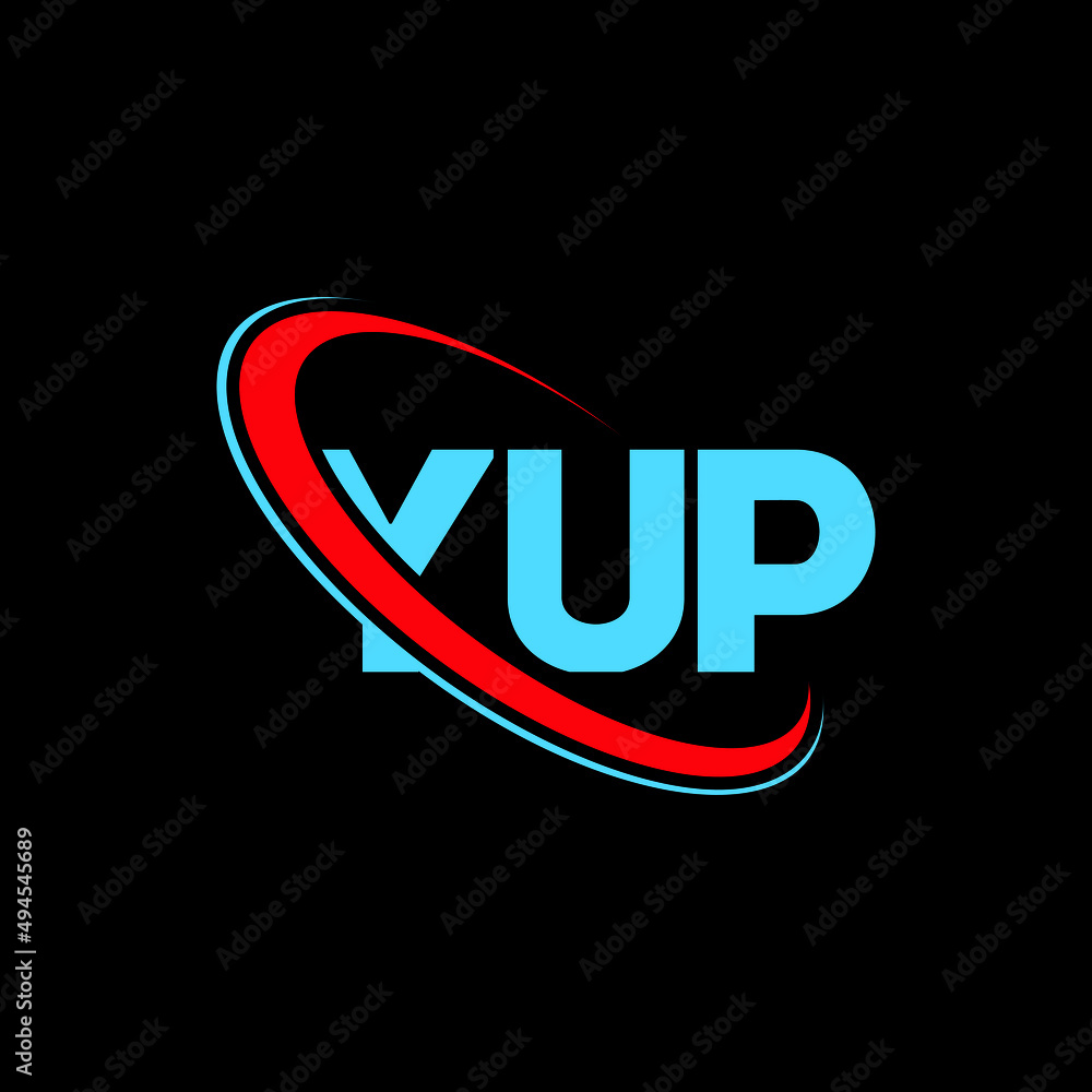 YUP logo. YUP letter. YUP letter logo design. Initials YUP logo linked ...