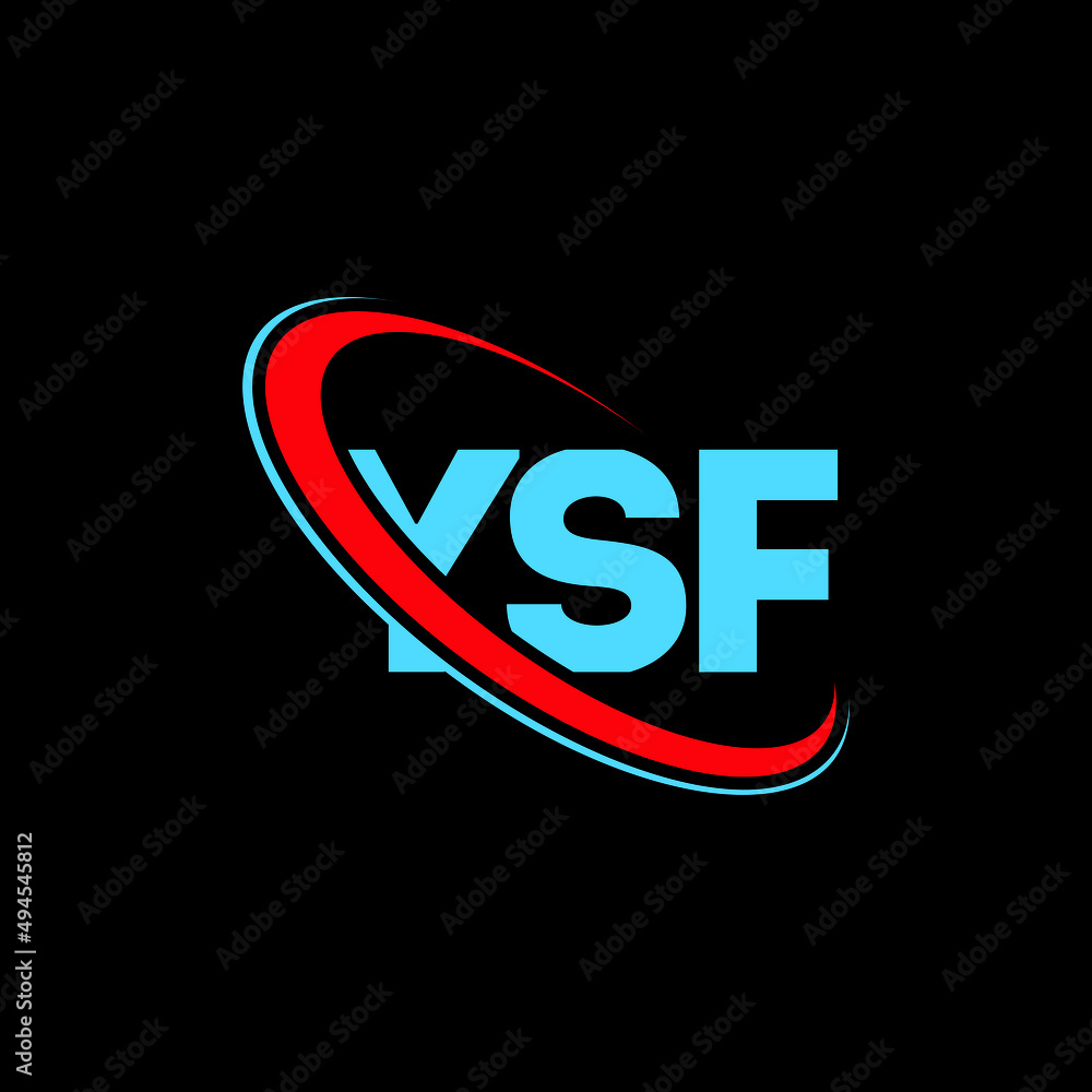 YSF logo. YSF letter. YSF letter logo design. Initials YSF logo linked ...