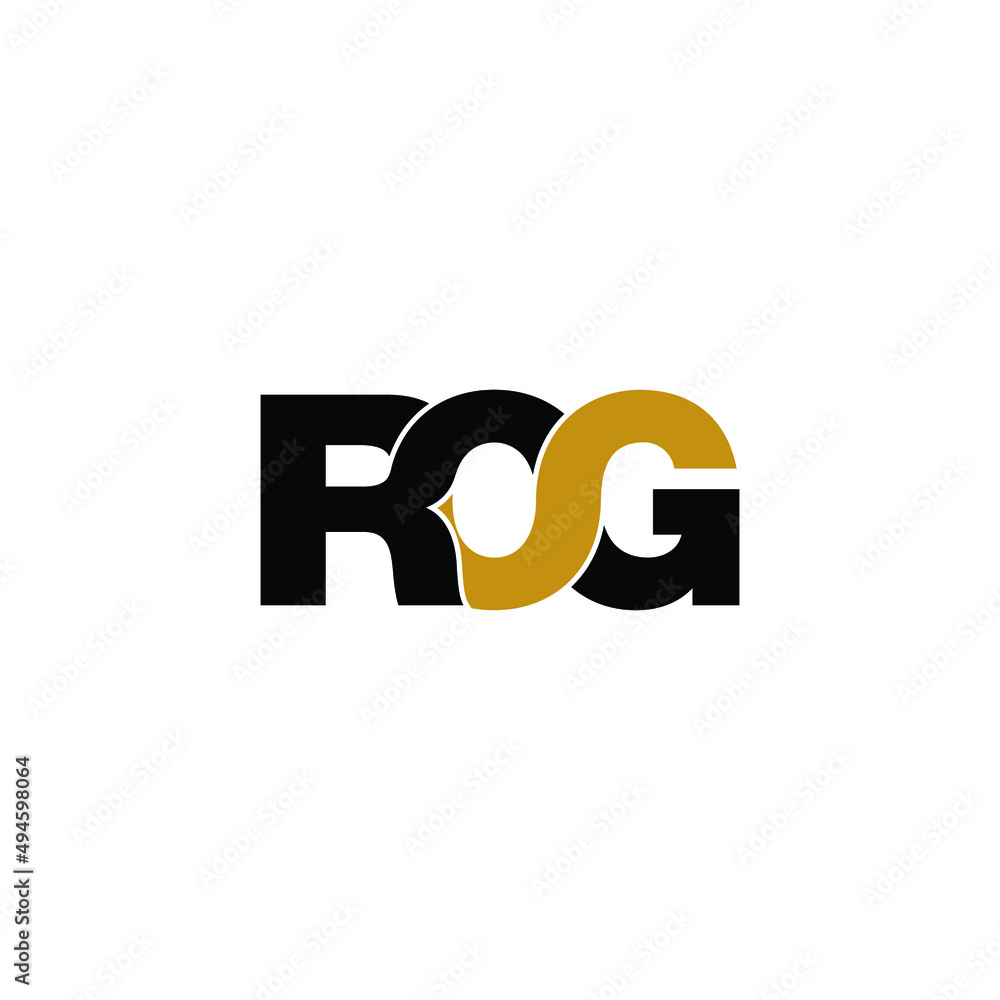ROG letter monogram logo design vector Stock Vector | Adobe Stock