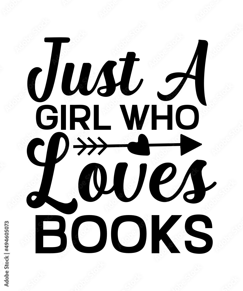 Vecteur Stock Book Lover SVG Bundle, Book SVG, Reading SVG Bundle, Book ...