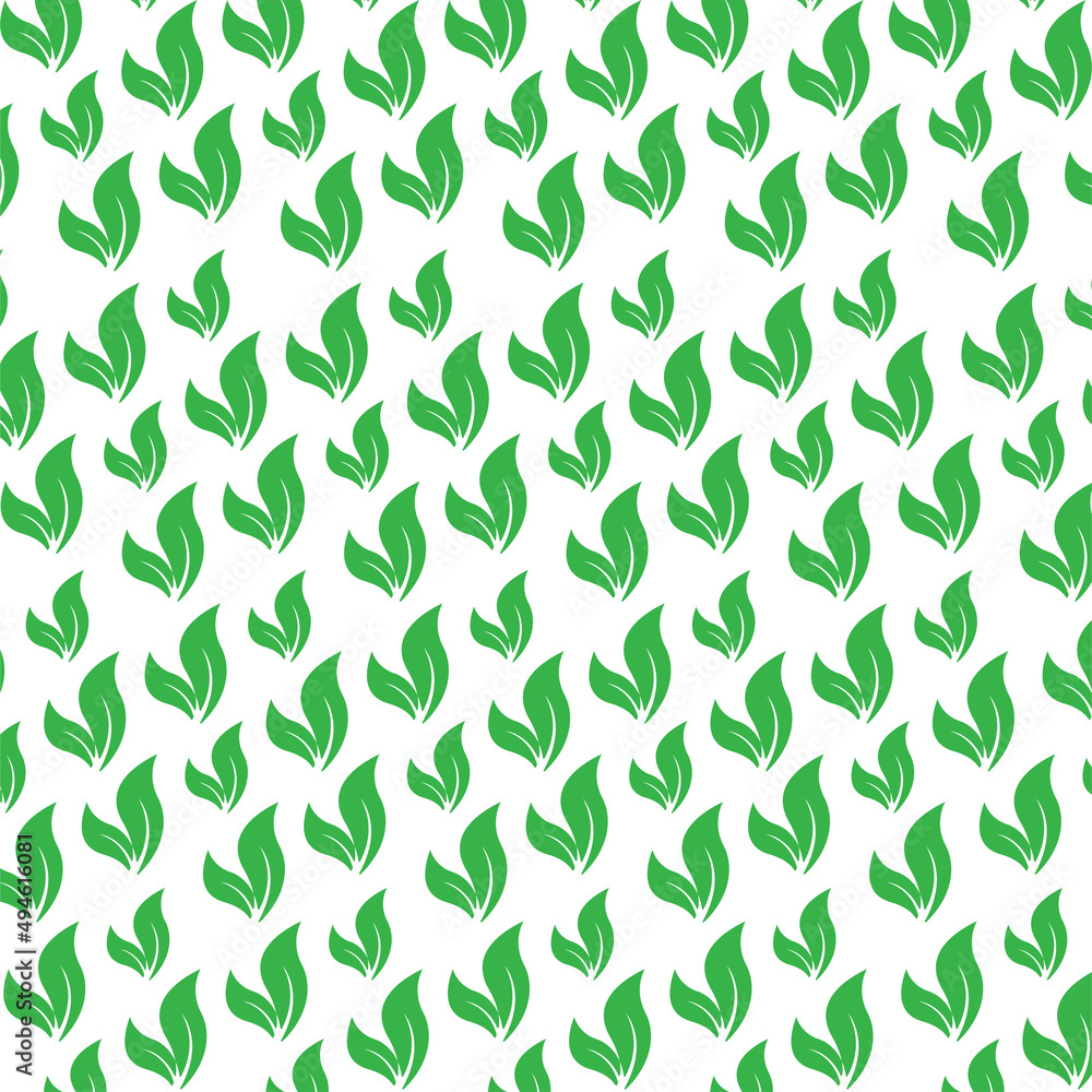 a pattern of leaves in groups design, fresh natural leaves texture on ...