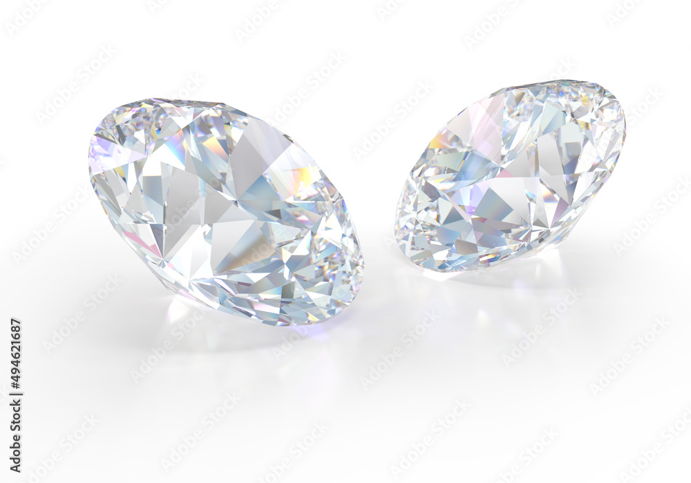 Two diamonds Stock Illustration | Adobe Stock