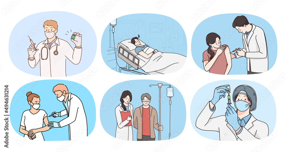 Doctors Helping Sick Patients