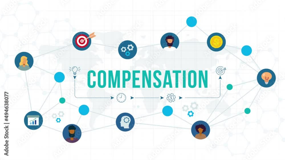 compensation concept animation.4K motion animation Stock Video | Adobe ...