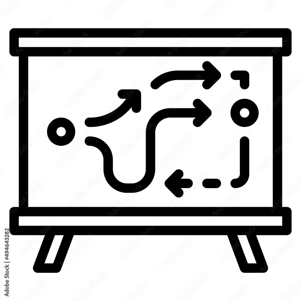strategy outline icon Stock Vector | Adobe Stock