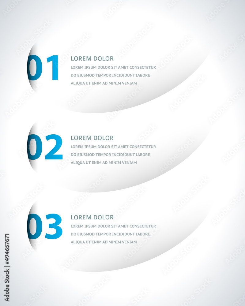 Clouds infographic with figures vector banner. White volumetric ...