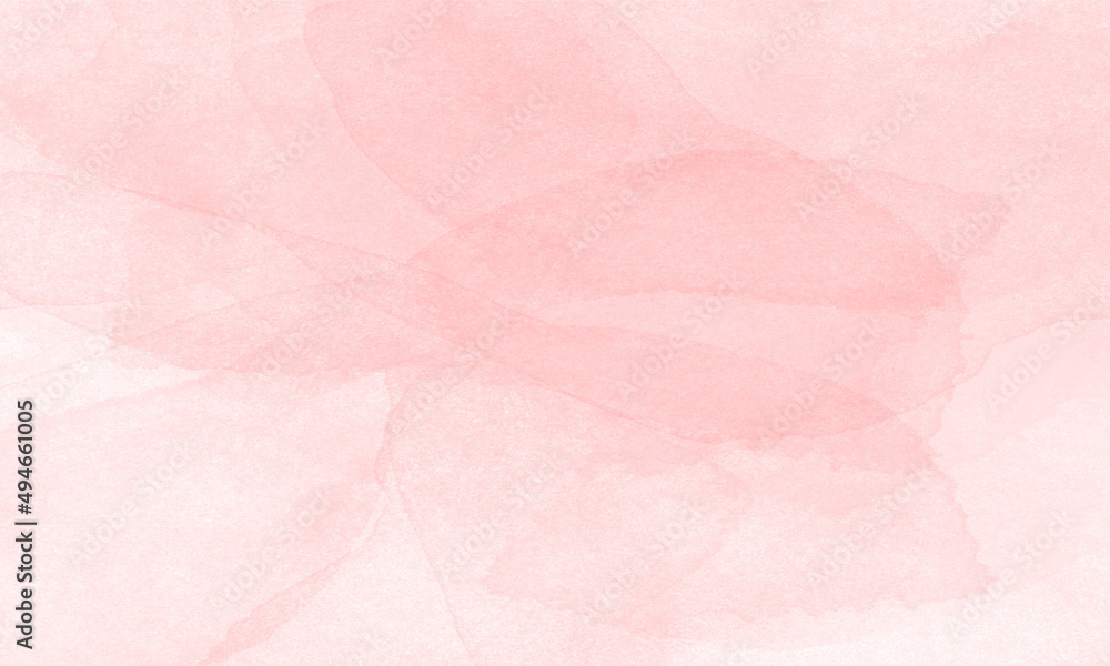 Pink watercolor wet wash splash background. Template for birthday ...