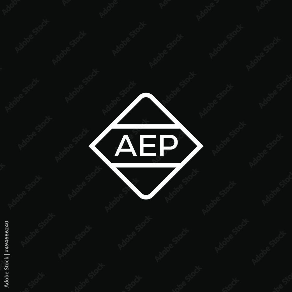 AEP letter design for logo and icon.AEP monogram logo.vector ...