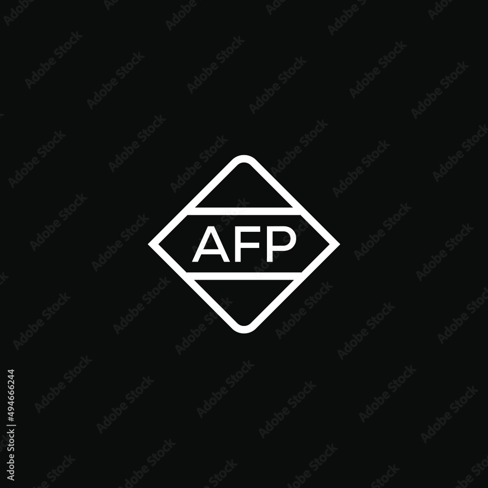 AFP letter design for logo and icon.AFP monogram logo.vector ...