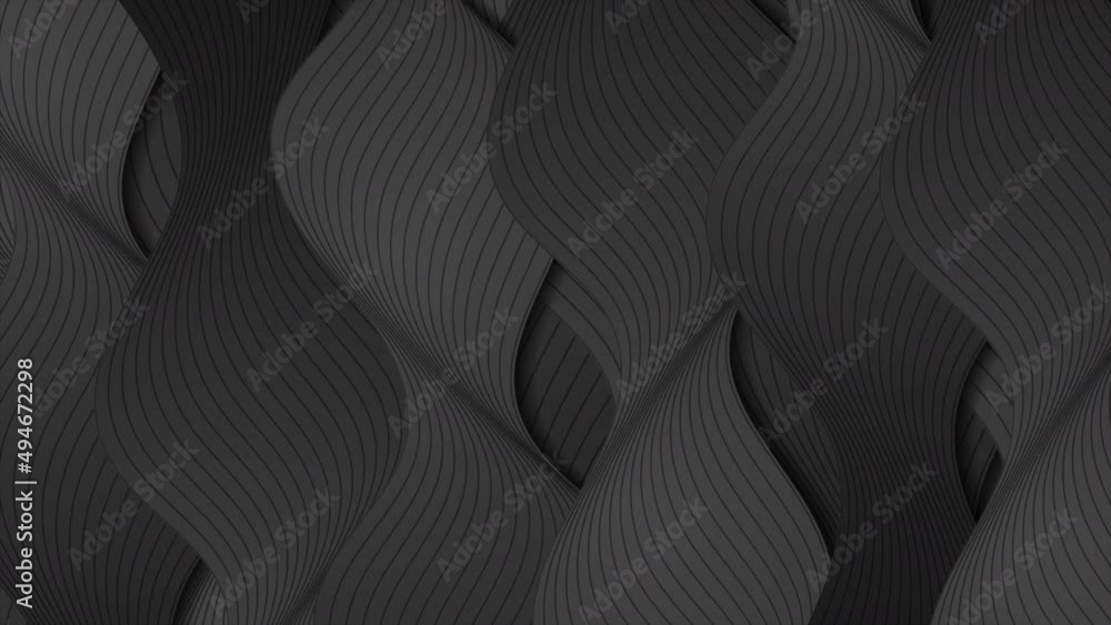 Black minimal waves and lines abstract futuristic tech motion ...