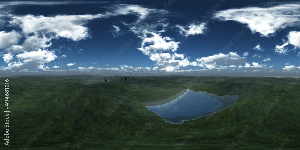 HDRI, environment map , Round panorama, spherical panorama, equidistant ...