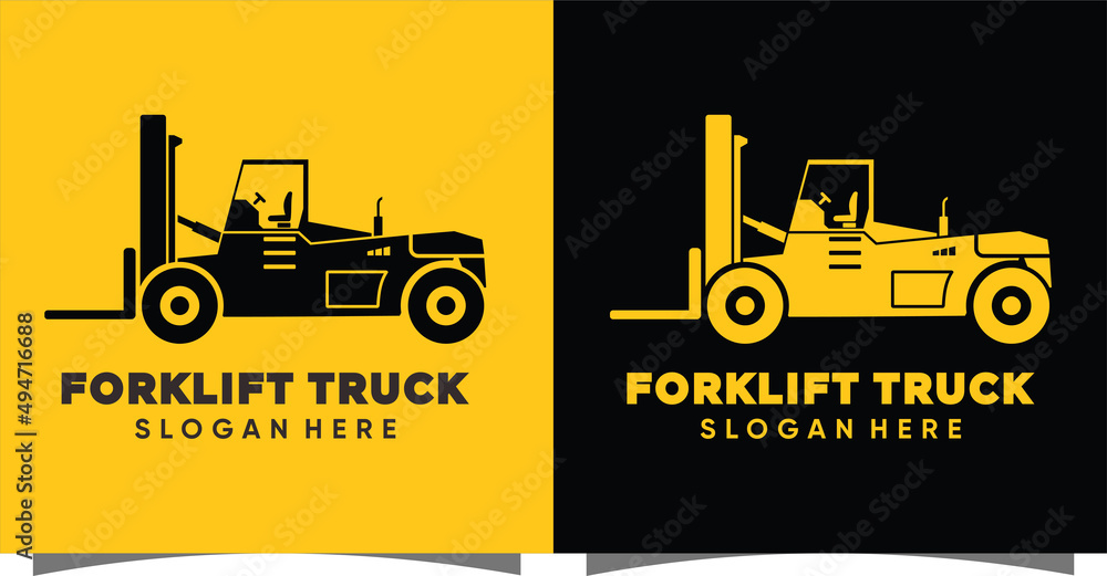 Forklift logo with creative modern style Premium Vector Stock Vector ...