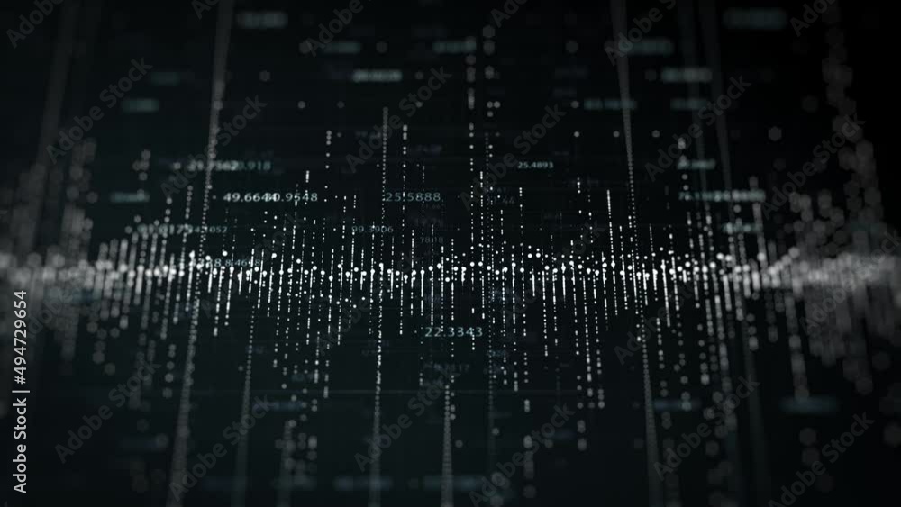 Business And Infographics Stats Market Data Background/ 4k animation of ...