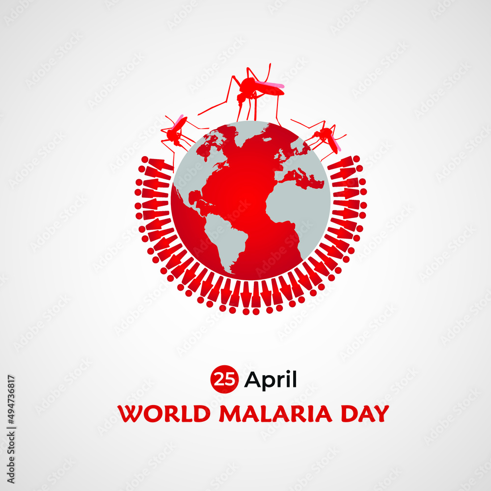 World Malaria Day. Template for background, banner, card, poster ...