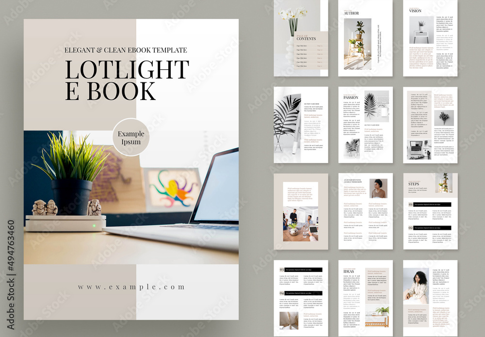 ebook Layout Stock Template | Adobe Stock