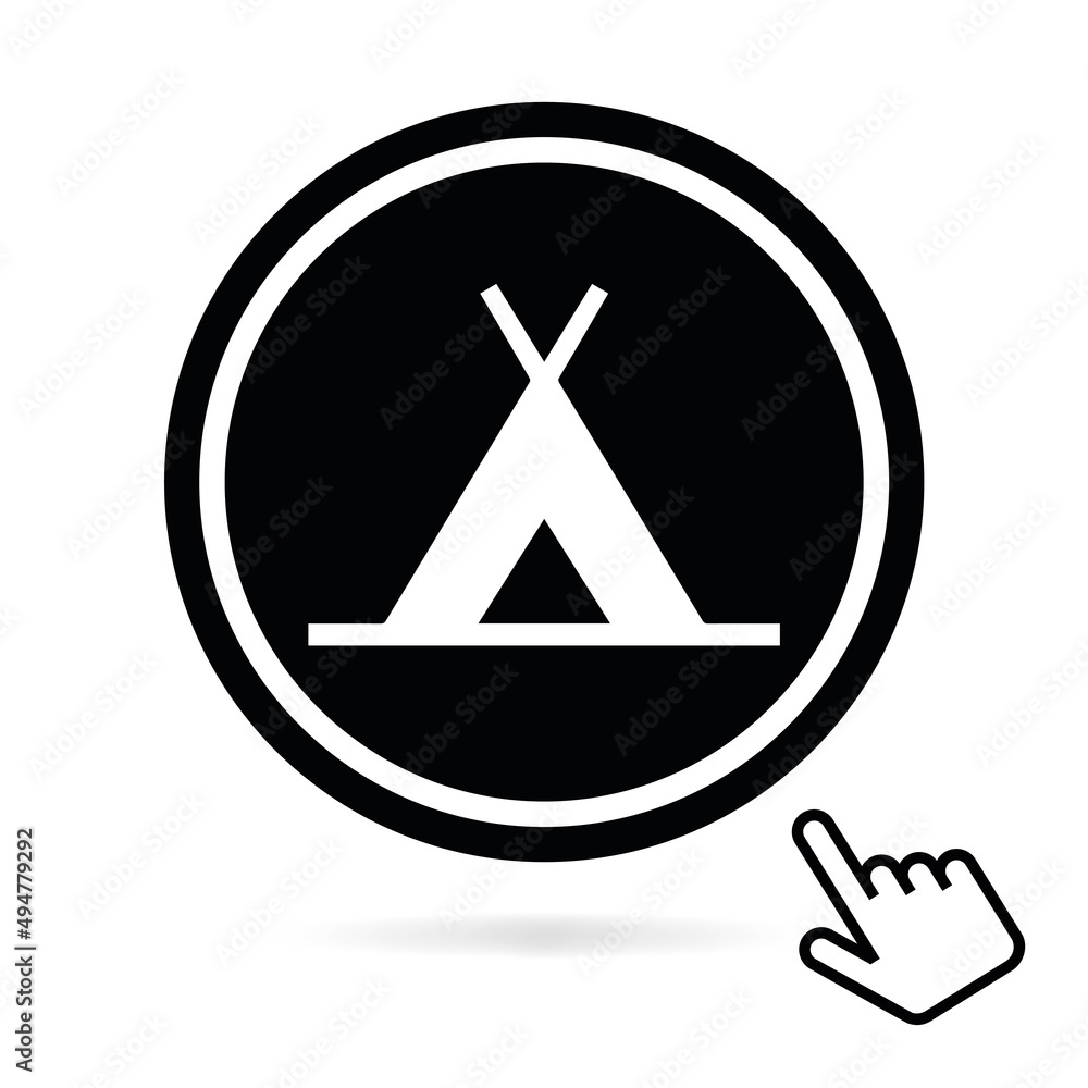 Logo tente. Stock Vector | Adobe Stock