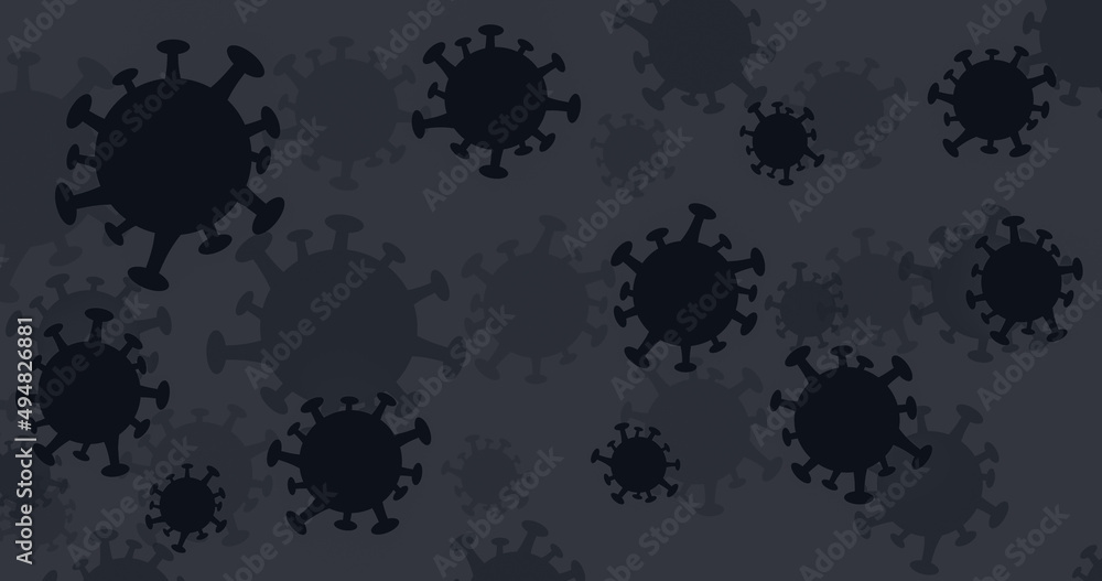 Dark covid background for banner design Stock Illustration | Adobe Stock
