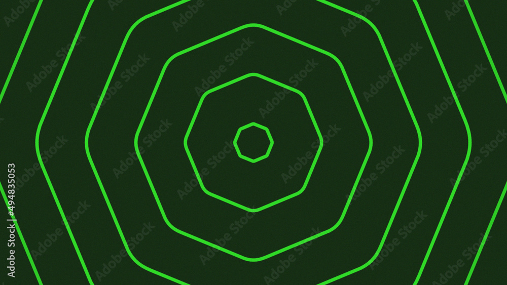 Hexagon audio wave in seamless loop background Stock Illustration ...