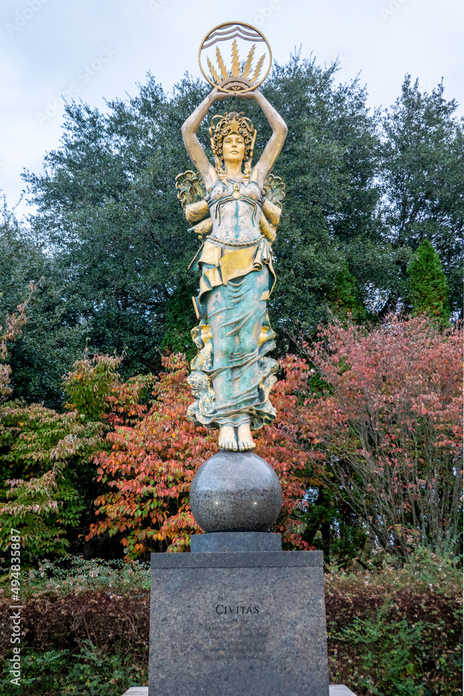 The Civitas statues are beautiful 22 foot-tall sculptures that stand at ...