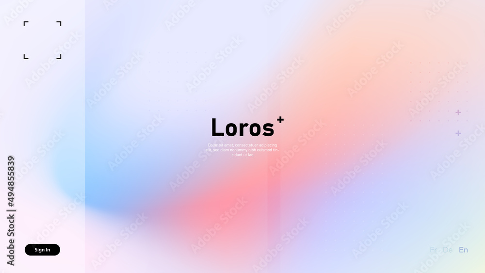 Modern bright background with blurred colorful gradient shapes ...