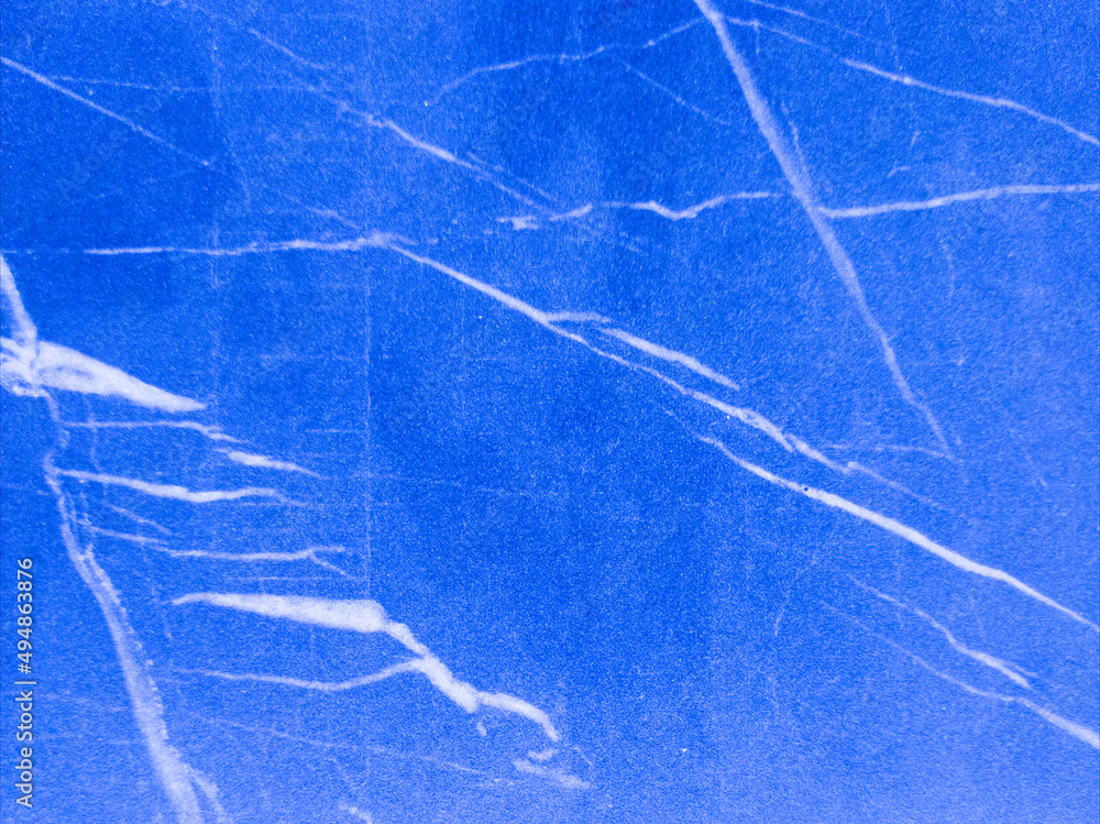 Blue, marble surface with patterns. Blue background with marble texture ...