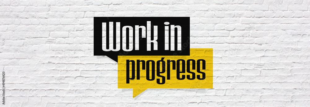 Work in progress Stock Illustration | Adobe Stock