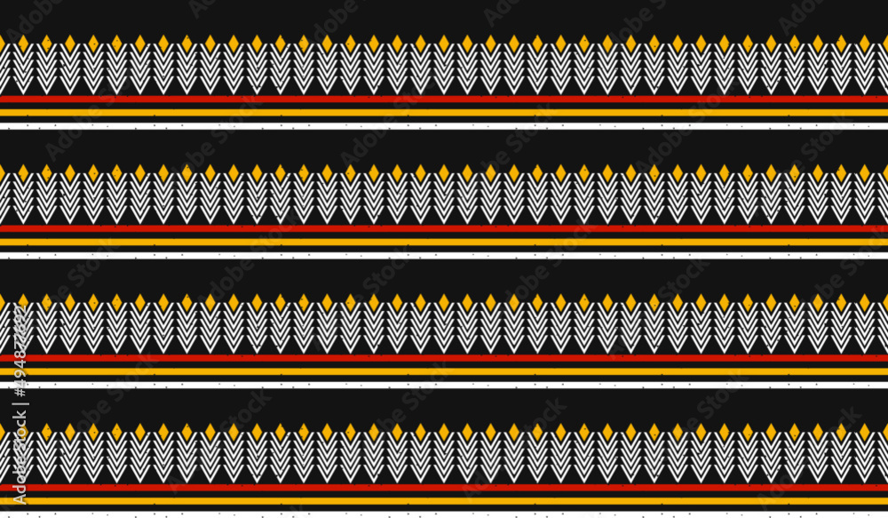 Geometric ethnic seamless pattern traditional. Peruvian striped style ...