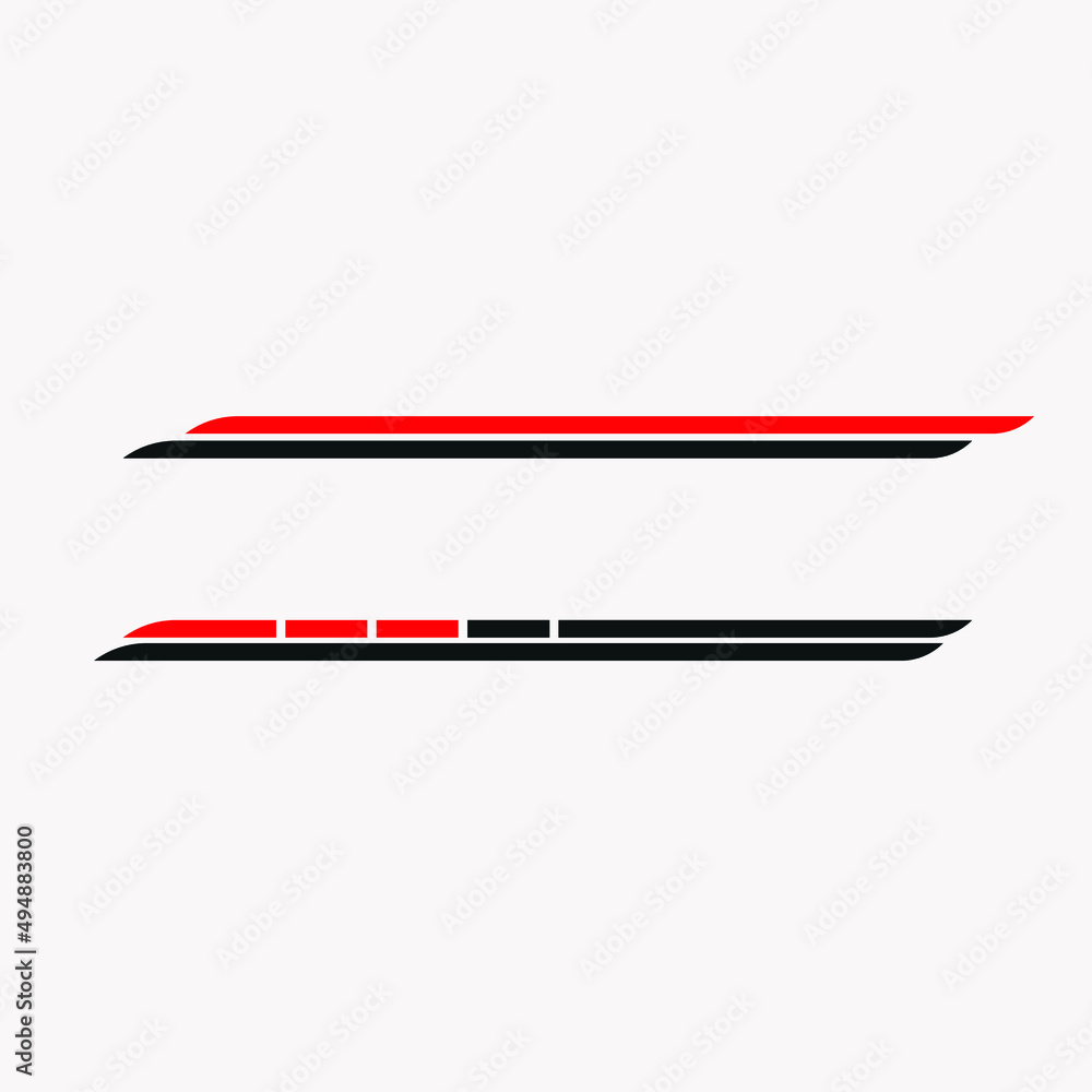 car body sticker template design vector.racing car sticker Stock Vector ...