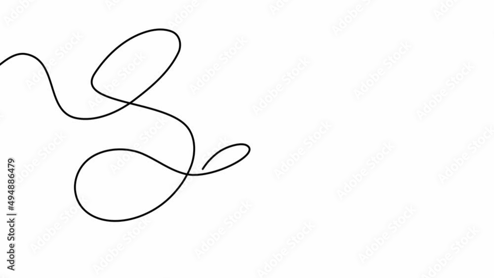 Continuous black line drawing word SALE on white background ...