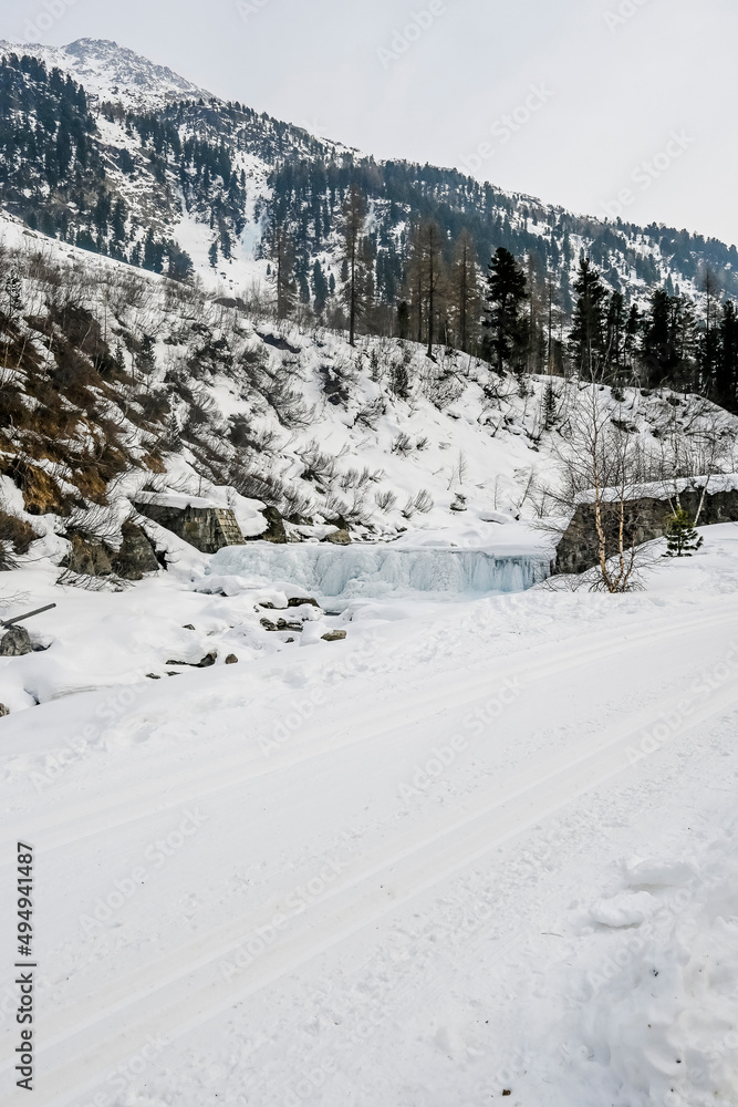 Foto de Val Roseg, Ova da Roseg, Rosegbach, Winterwanderweg, Langlauf ...