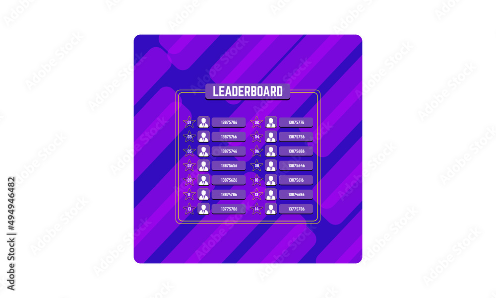game leaderboard with abstract background Stock Vector | Adobe Stock