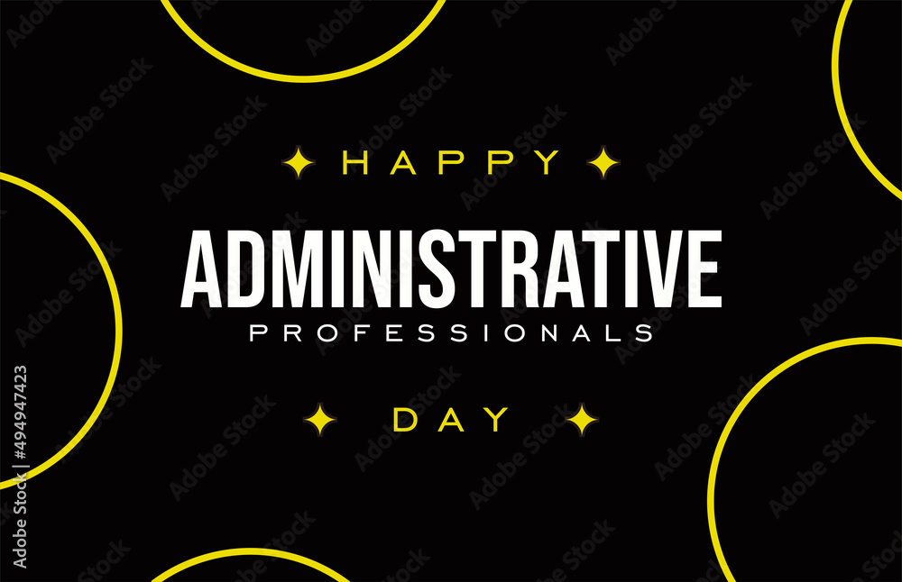 Poster Administrative Professionals Day, Secretaries Day or Admin Day ...