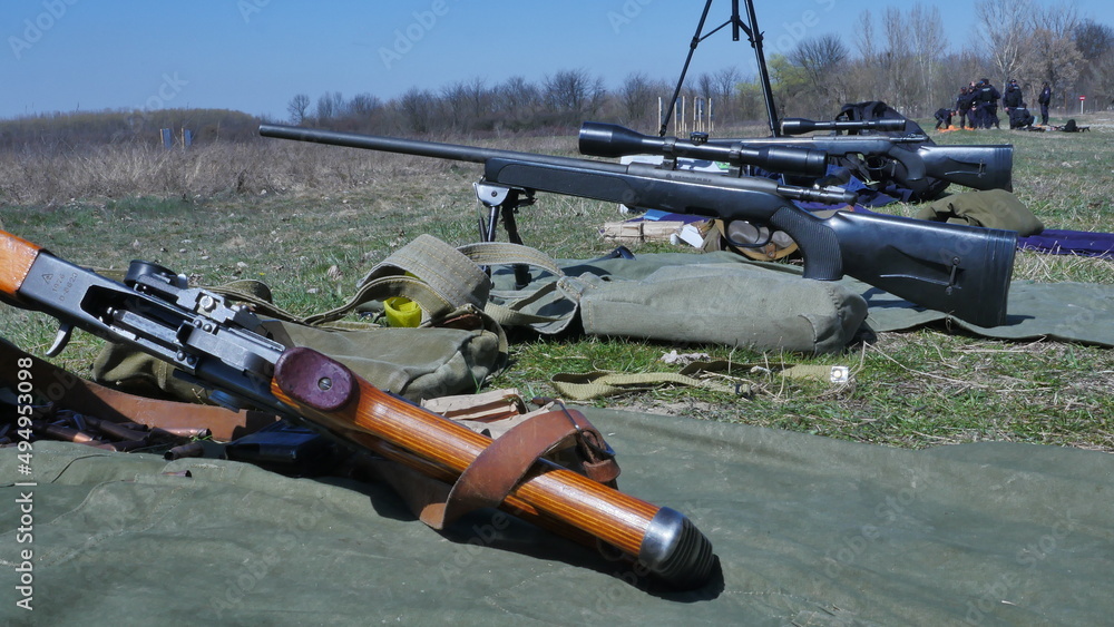 Semi-automatic rifle with sniper rifle model 1974.P.SA.L is a firearm ...