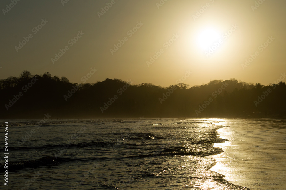 Beautiful Sunset Guanacaste Costa Rica Stock Photo | Adobe Stock