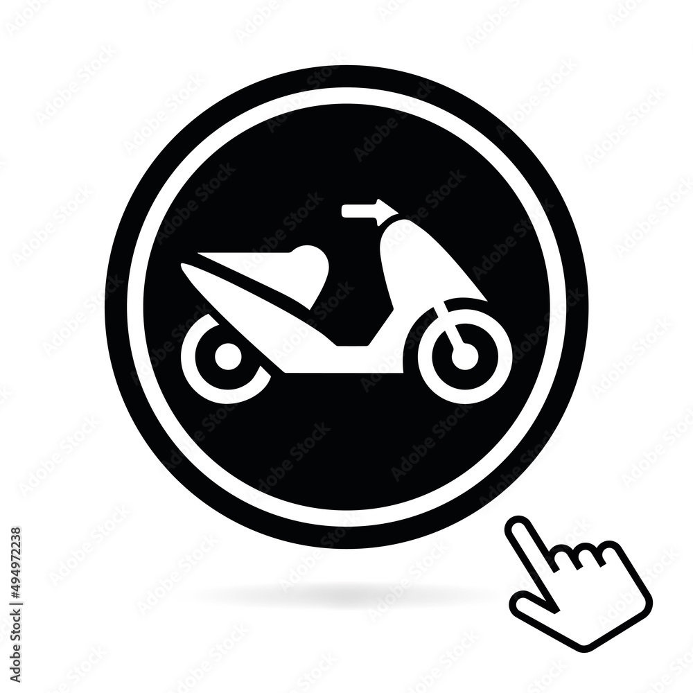 Logo deux roues motorisés. Stock Vector | Adobe Stock