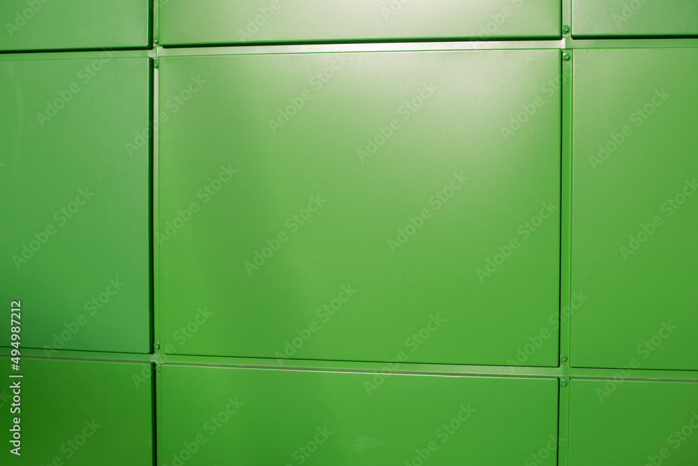Foto de Green panels. Architecture details. Modern building. Store ...