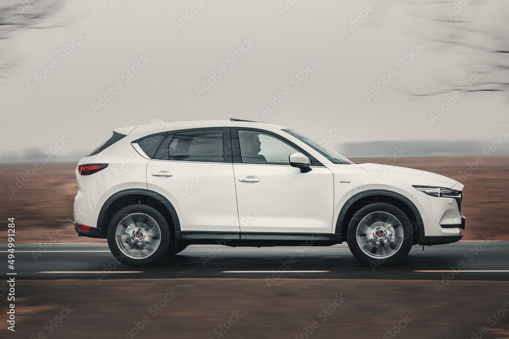 Mazda CX-5 100th Anniversary side view Stock Photo | Adobe Stock