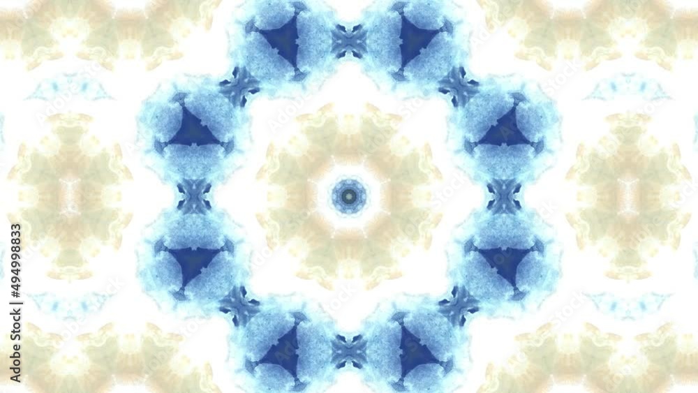 Kaleidoscope Animated Mandala 2K HD Video - Psychedelic Multicolored ...