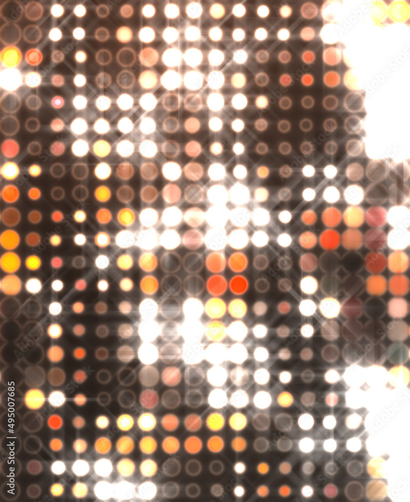 Glowing pattern wallpaper. Glamour background of colorful lights with ...