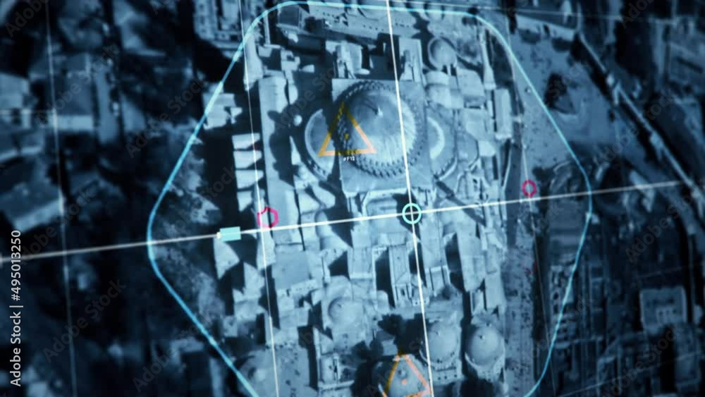Military Scanning Ui Tracks Hagia Sophia Mosque Target Location ...