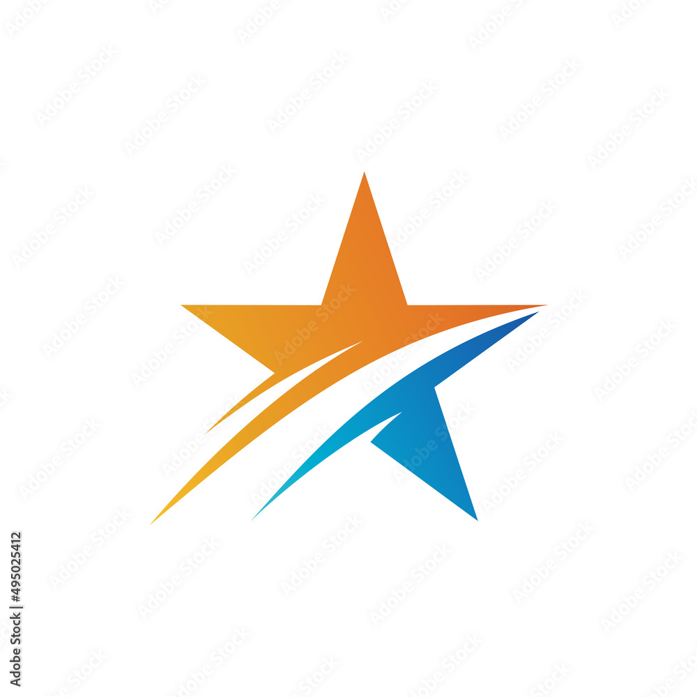Star Fast Logo in Vector Stock Vector | Adobe Stock
