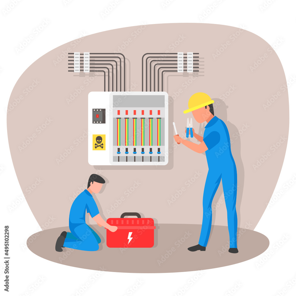Main Distribution Board Control the power failure from the building ...