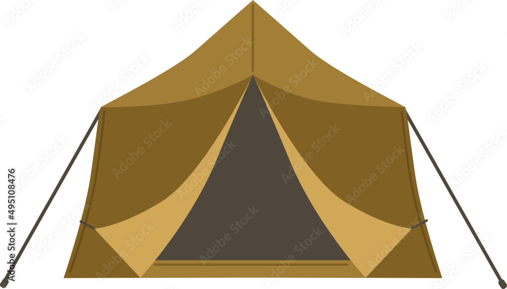 Military Tent Cartoon Illustration Stock Vector | Adobe Stock