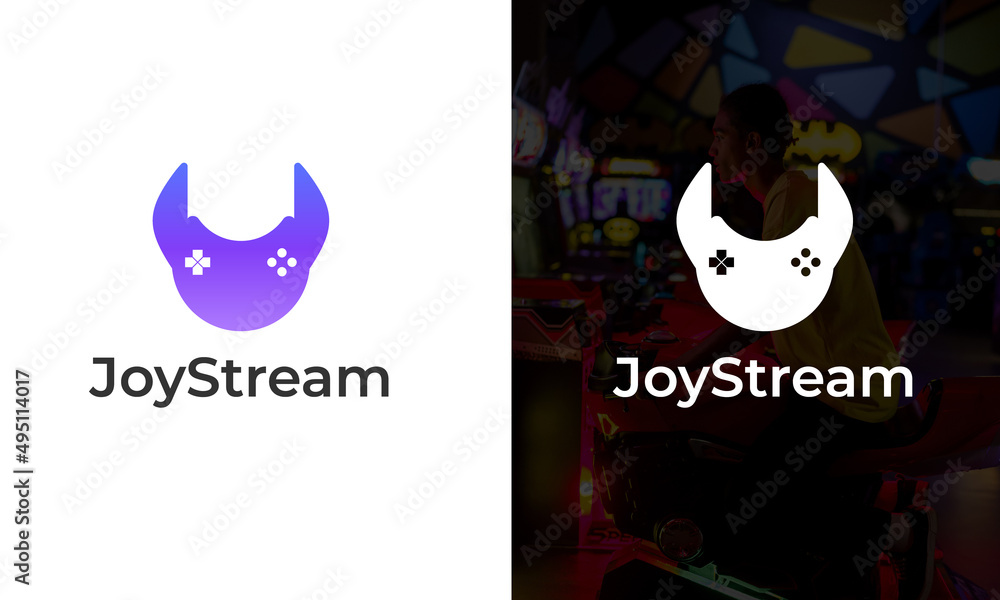 Game logo. Joystick design Game controller Infinite gamepad logo icon ...